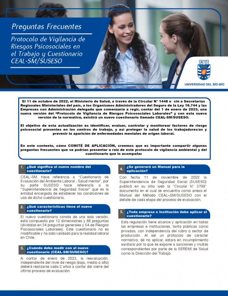 Preguntas Frecuentes CEAL-SM/SUSESO – Dirección de Recursos Humanos – UBB